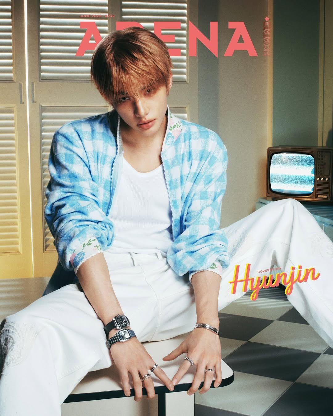 STRAY KIDS : HYUNJIN graces the cover of ARENA HOMME + – KSTATION TV